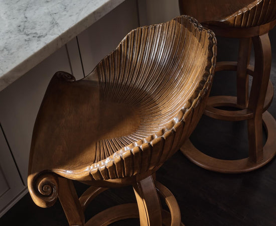 Seaside Shell Barstool – Maison Madeleine